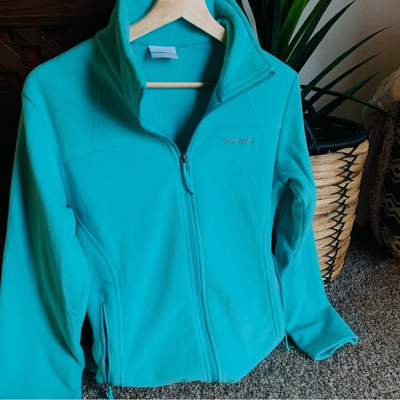 Columbia | Jackets & Coats | Teal Columbia Fleece Jacket | Poshmark